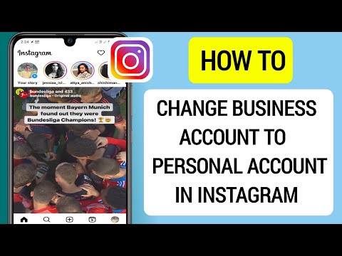How To Change Business Account To Personal Account in Instagram (Update 2023)