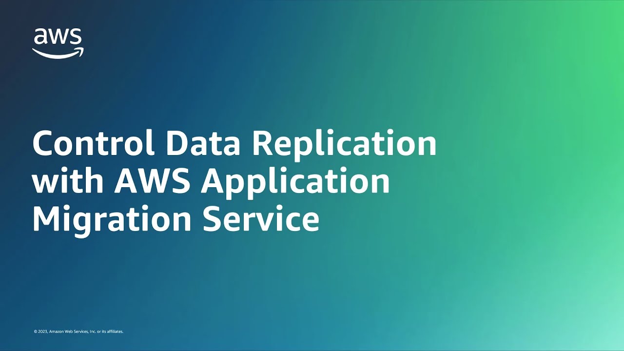 Control Data Replication with AWS Application Migration Service | Amazon Web Services