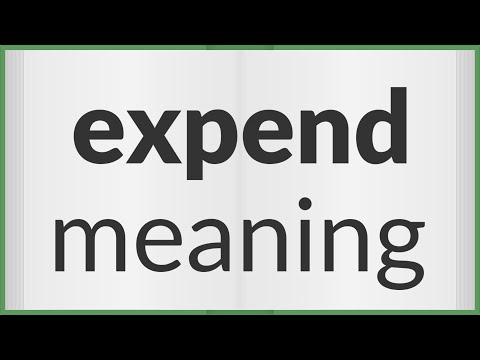 Expend | meaning of Expend