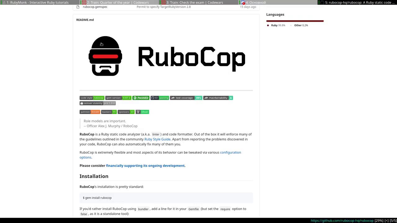 Rubycom #2 - Ruby basic (practice lesson), Rubocop