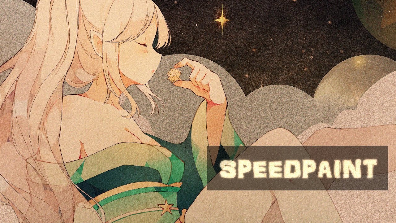 Speedpaint | Cloudy Night  ★ ☽ [CM] | Paint Tool SAI