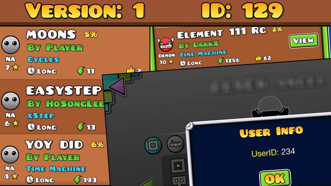 Exploring a 1.0 player's GD save!