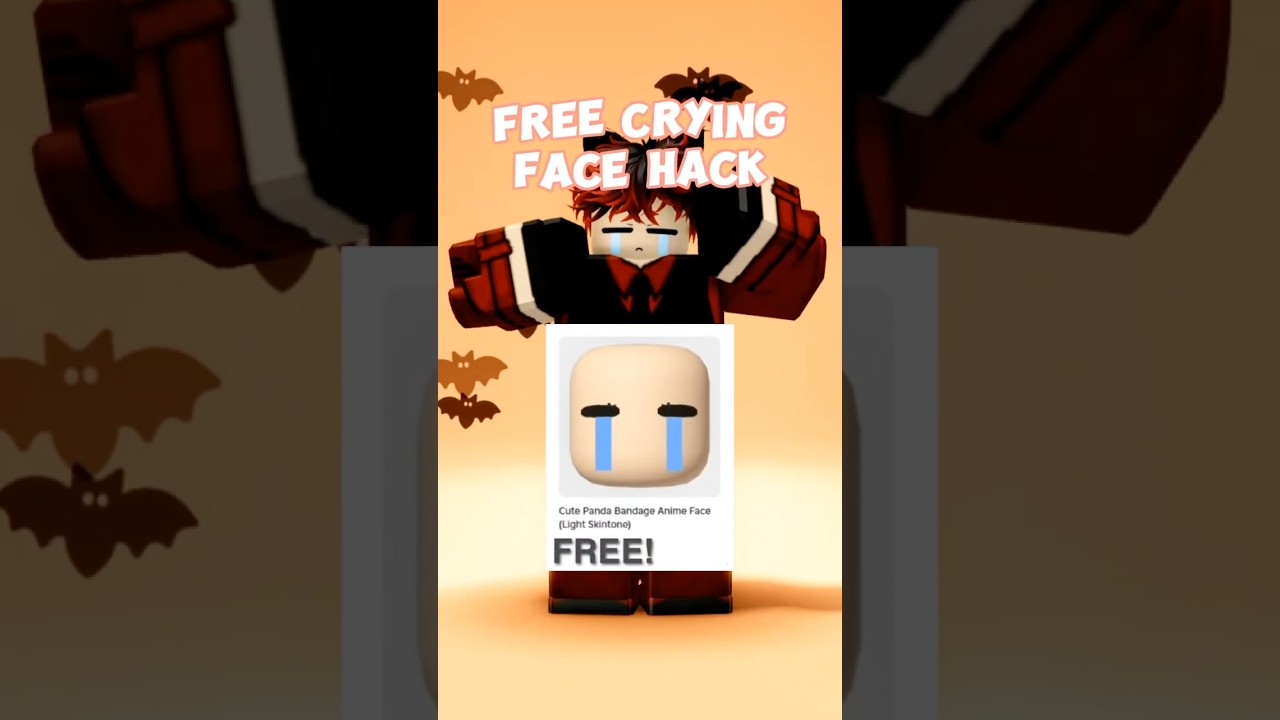 FREE CRYING FACE ROBLOX #roblox #youtubeshorts #shorts #robux