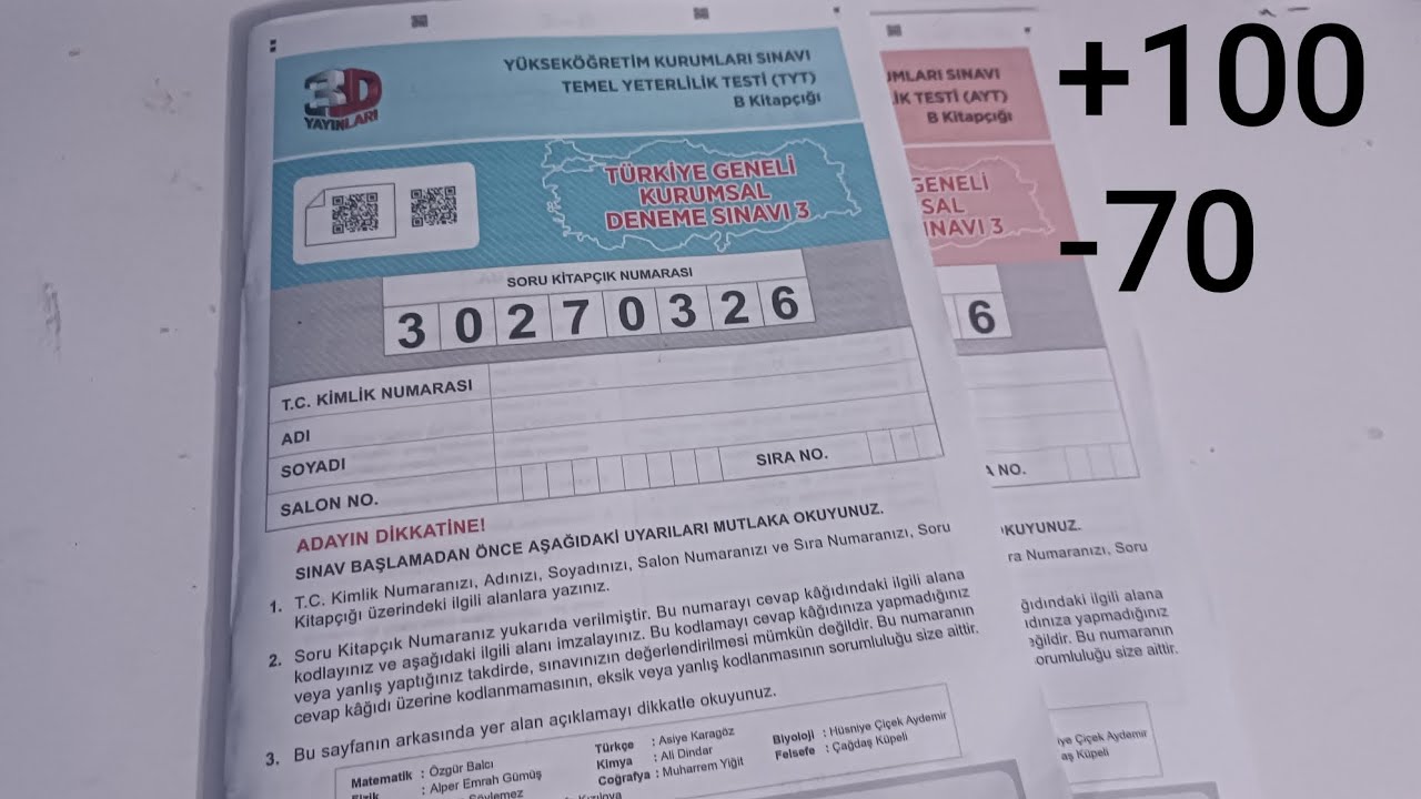 3D TYT-AYT RESULTS #yks2026 #yks #nationwidemockexam