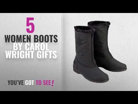 Top 10 Carol Wright Gifts Women Boots [2018]: Carol Wright Gifts chromatics by Totes Snowflake