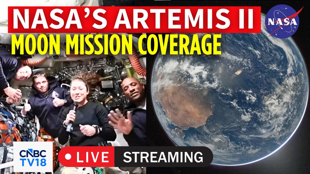NASA's Artemis II LIVE: NASA Releases Stunning First Images of Earth | Artemis II Astronauts | N18G