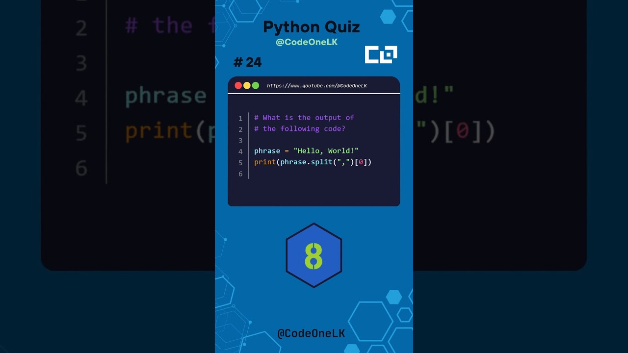 Python Programming Quiz | Test Your Skills for Beginners | Python Programming Challenge 24 #shorts