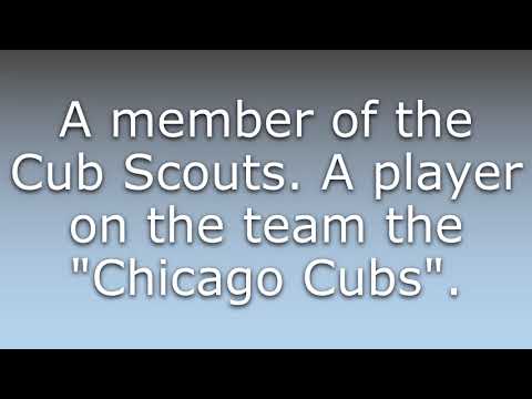What does Cub mean?