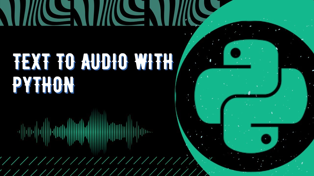How To Create Text-to-audio Conversion In Python: The Only Guide You'll Need #PythonTTS