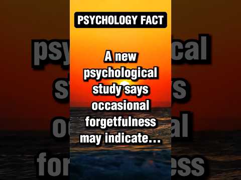 New Psychology Study on Forgetfulness 😓 #psychology
