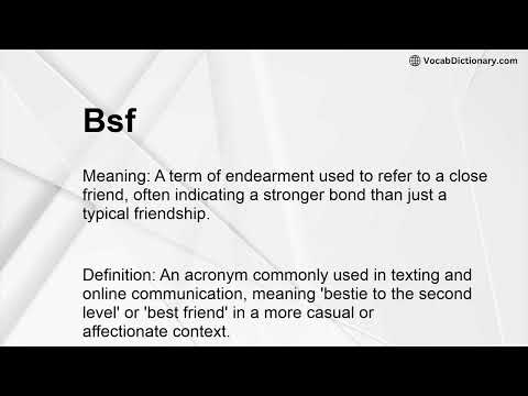 Bsf Meaning