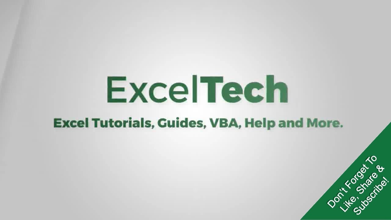 Excel Tech Functions #1: ABS() Absolute Value