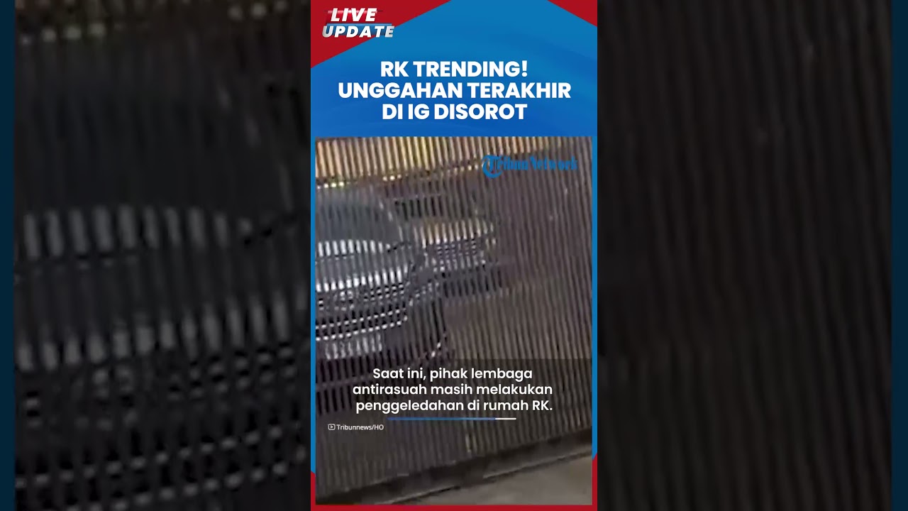 Ridwan Kamil Trending! Rumah Digeledah KPK, Unggahan IG Terakhir Jadi ...