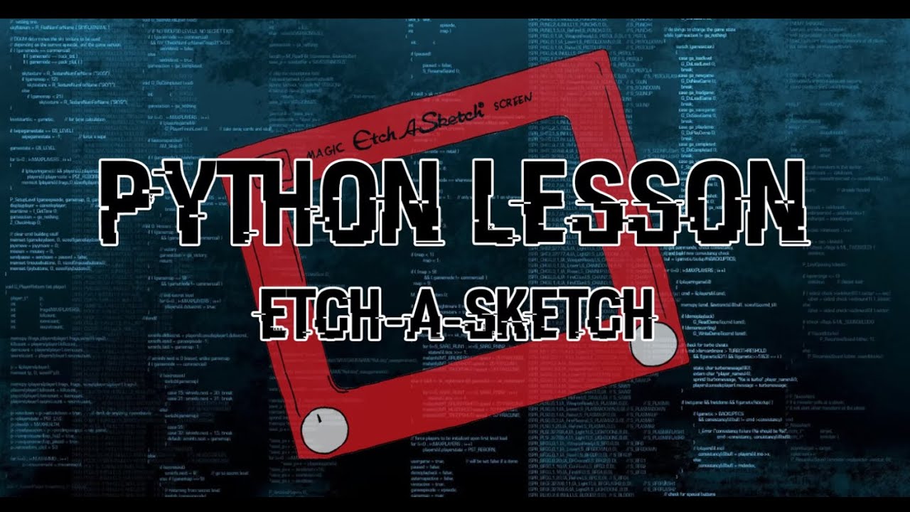 Building an Etch-a-Sketch in Python using Turtle | Python Tutorial