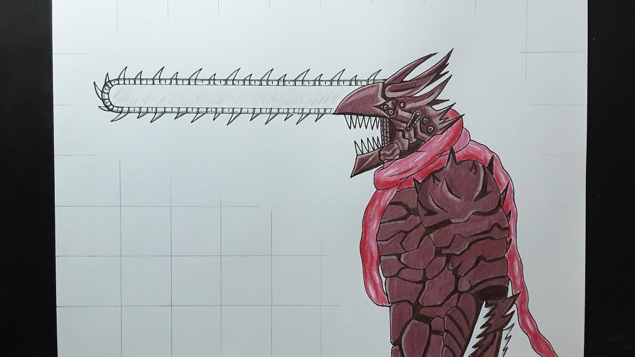 how to draw Chainsaw Man Devil form | Hero of Hell
