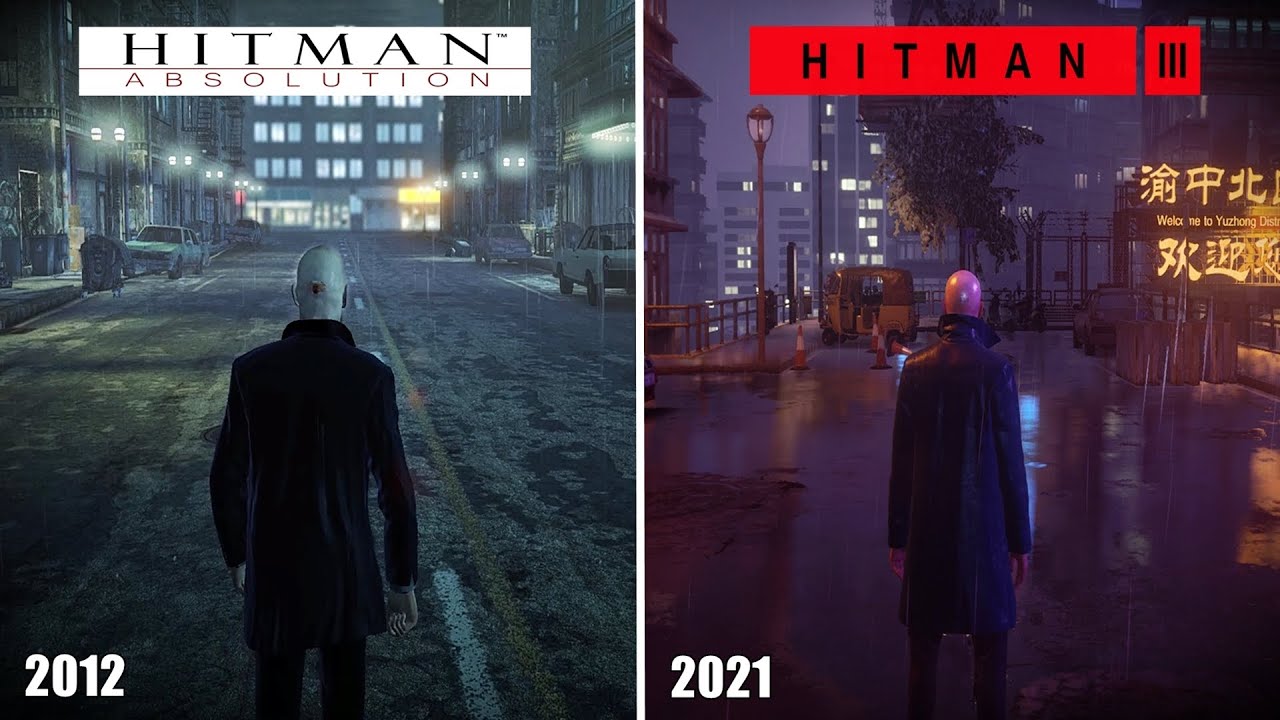 Hitman 3 vs Hitman Absolution Comparison | Side by Side