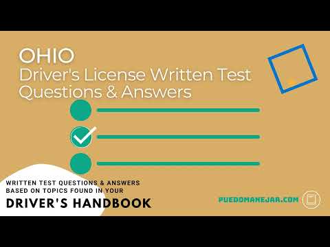 Ohio BMV Written Test Questions & Answers for Real the OH Driver's License Exam