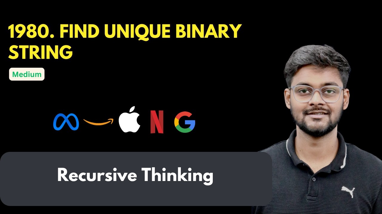 LeetCode 1980 Find Unique Binary String | Recursion | Generate N length binary strings