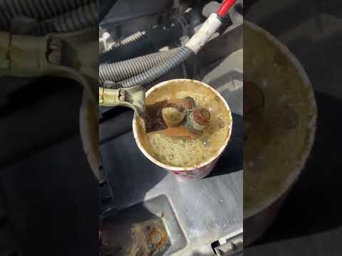 Cleaning corroded battery cables automotive DIY