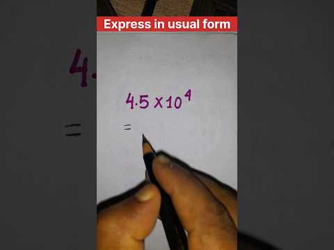 Usual form #shortvideo #maths
