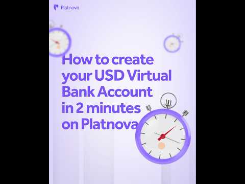 Get a USD bank account in 2 minutes on Platnova App 🚀 #UsePlatnova #usd