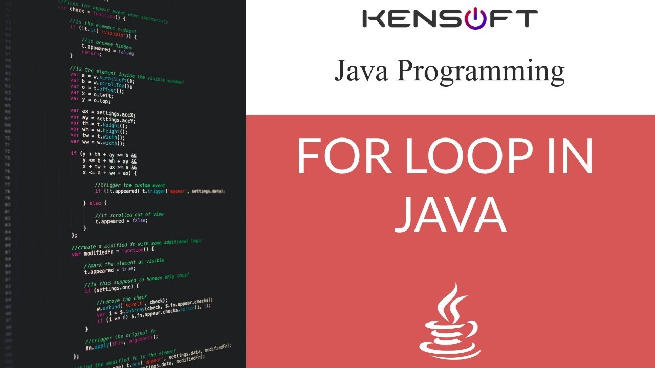 What is for loop in java programming language using Netbeans IDE
