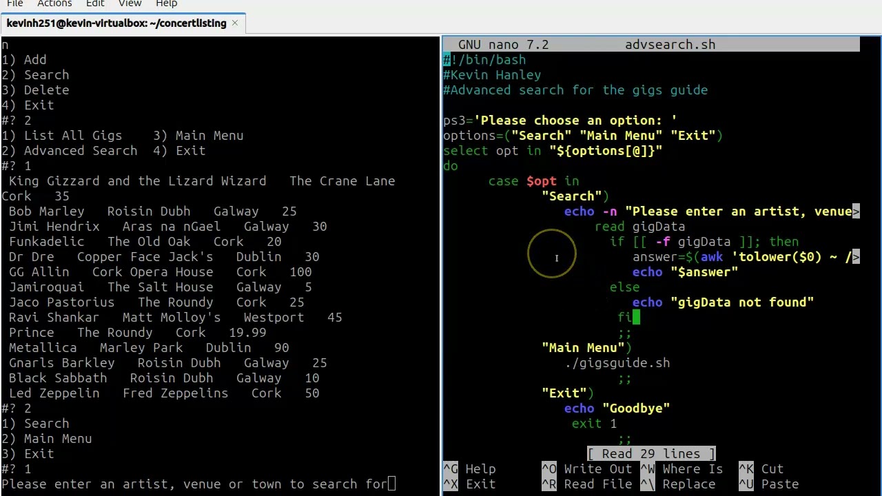 Computer Systems Shell Scripting Assignment