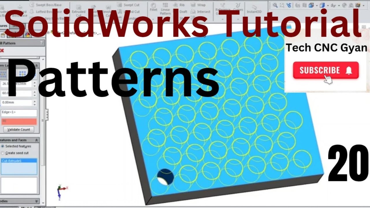 Sketch Pattern vs Fill Pattern in SolidWorks #basics #solidworkstutorialforbeginners  #patterns 