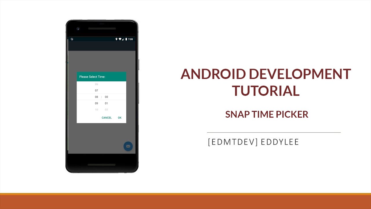 Android Development Tutorial - Snap Time Picker