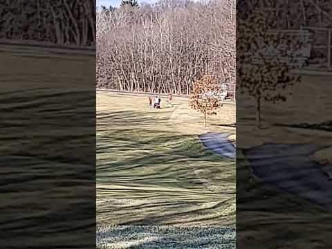 Pre-golfing in Frear Park, Troy, NY February 2023
