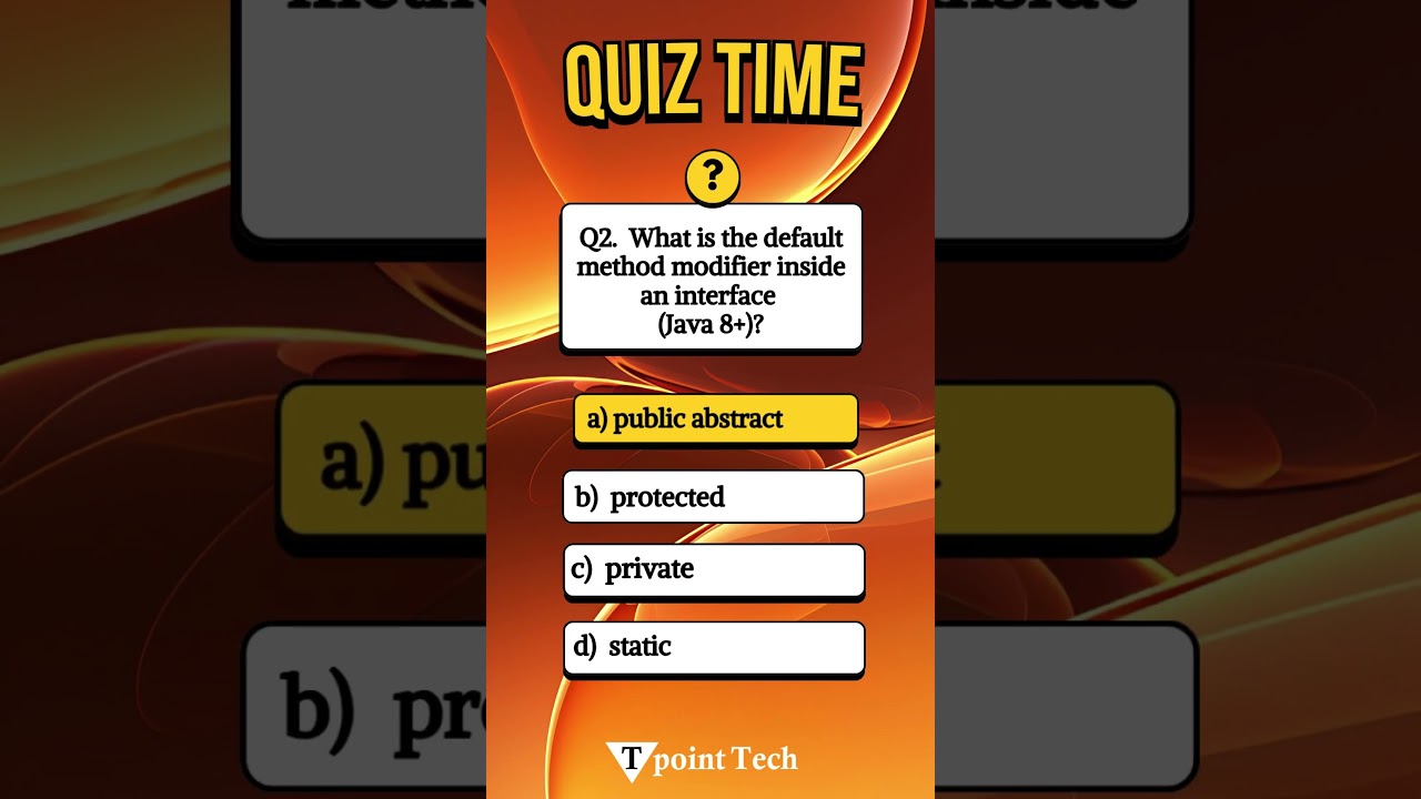 Java MCQs | Java Questions & Answers for Practice | Tpoint Tech