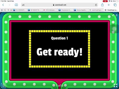 English Greetings From Gameshow Quiz.