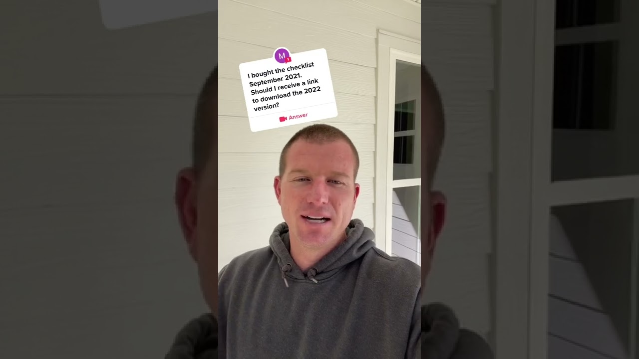 The Ultimate Home Building Checklist update...