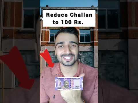 अपना चलान घटाएं😍Reduce Traffic Challan to 100 Rs. ONLY😵🤑 #traffic #trafficpolice #bhanupathak