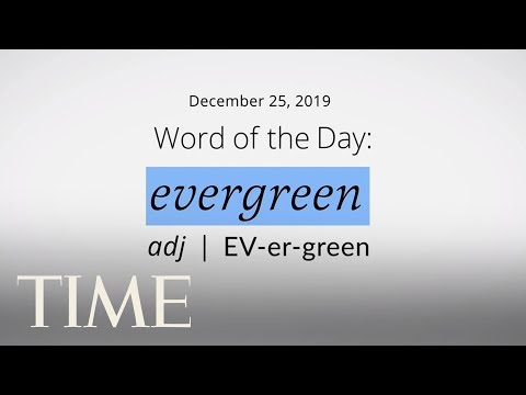 Word Of The Day: EVERGREEN | Merriam-Webster Word Of The Day | TIME