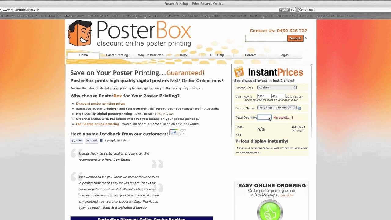 Custom Size Poster Printing with PosterBox