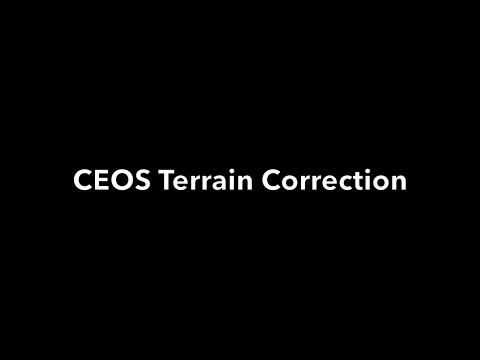 How to Terrain Correct CEOS Data in ASF MapReady