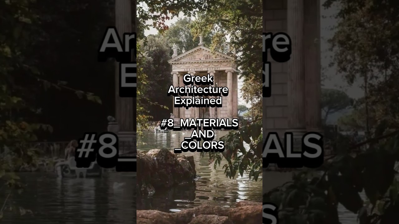 Greek Architecture Explained #8 #material #colors #greekarchitecture #explained #wood #stucco