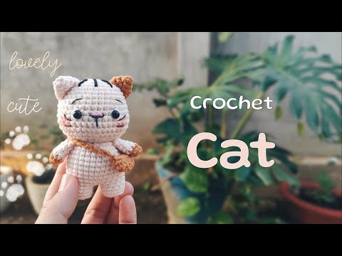Crochet cat🐈 |kitten #amigurumi #cat #handmade #crochet#video #tutorial #tutorialvideo