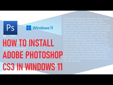 How to install Adobe Photoshop CS3 on Windows 11