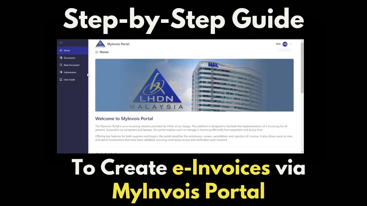 Step-by-Step Guide to Create e-Invoices via MyInvois Portal