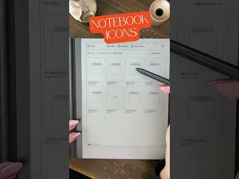 Decide which NOTEBOOK ICON you want on your reMarkable2 #remarkable2 #notetakingtips