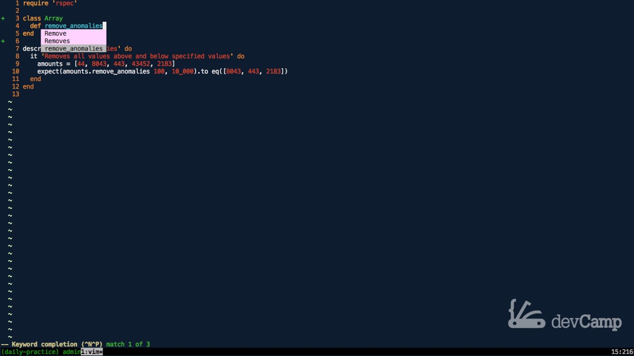 Remove Anomalies in a Ruby Array