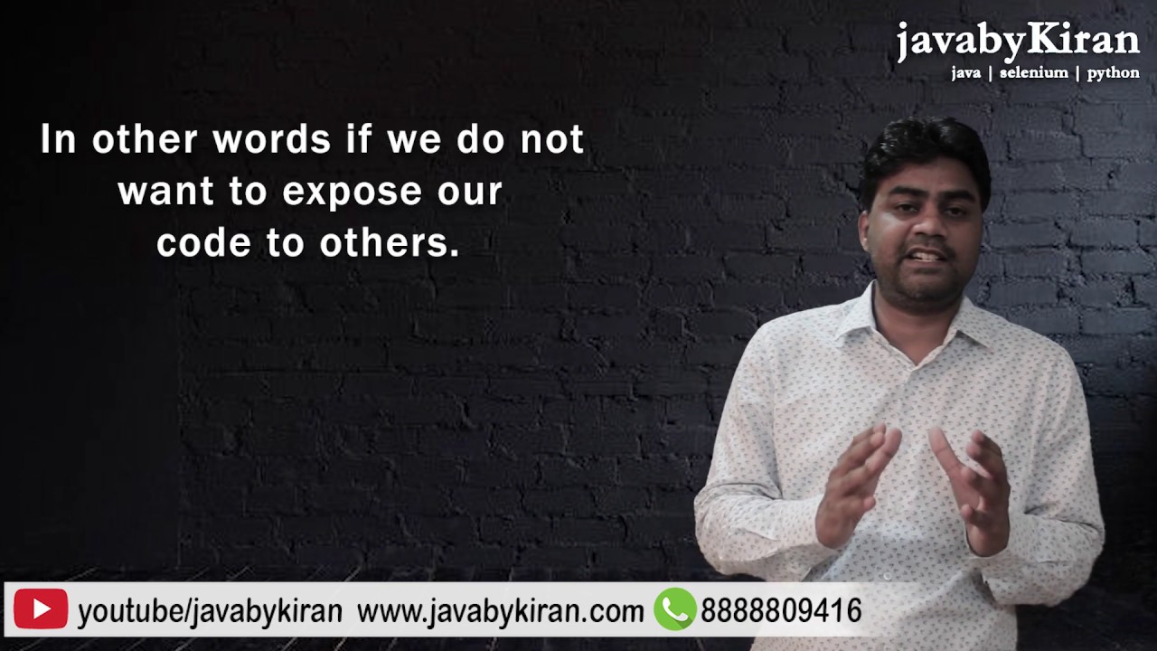 Access Modifiers Quick Revision by Kiran Sir - Java By Kiran