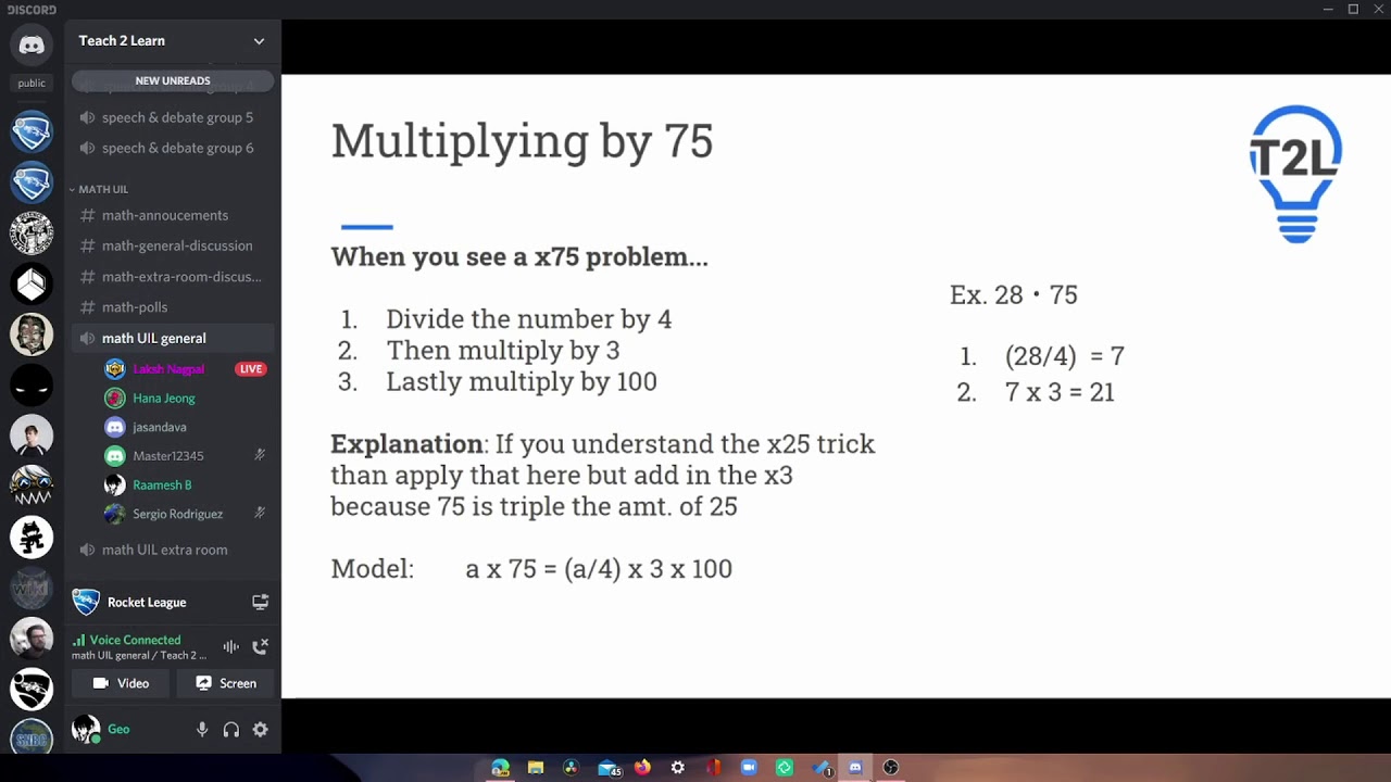 Math UIL Basic Workshop #2