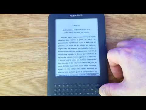 Kindle with Spanish to English dictionary