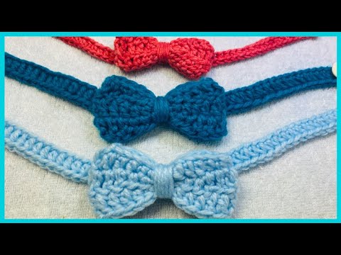 CROCHET INFANT BOW TIE | QUICK & EASY