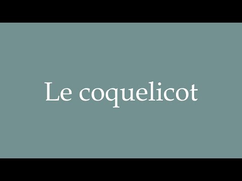 How to Pronounce ''Le coquelicot'' Correctly in French