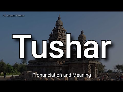 Tushar: Pronunciation and Meaning
