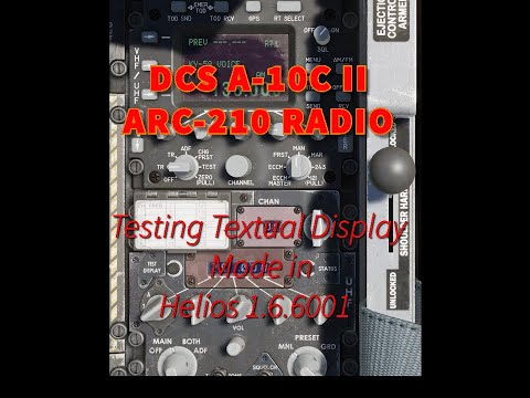 New ARC-210 Radio for the DCS A-10C II - Textual Display Mode